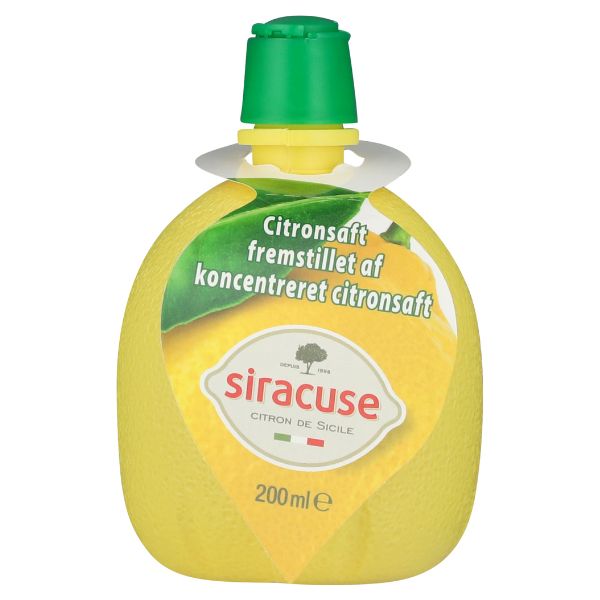 Siracuse citronsaft 200 ml - friskpresset smag til dine retter